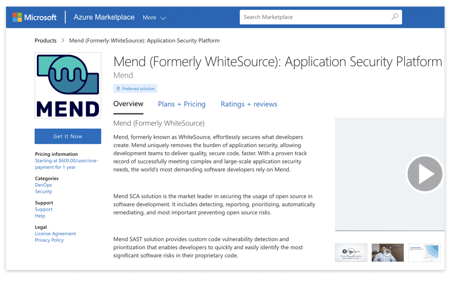 How Microsoft and Mend Work Together