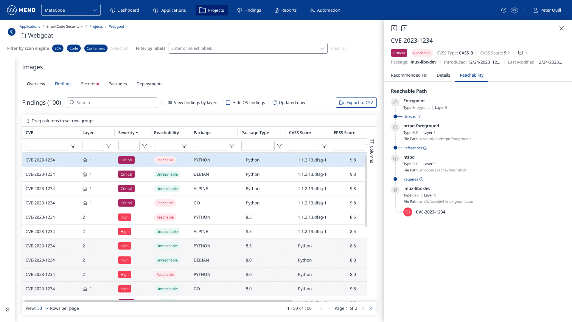 Mend Container: Secure Containerized Applications